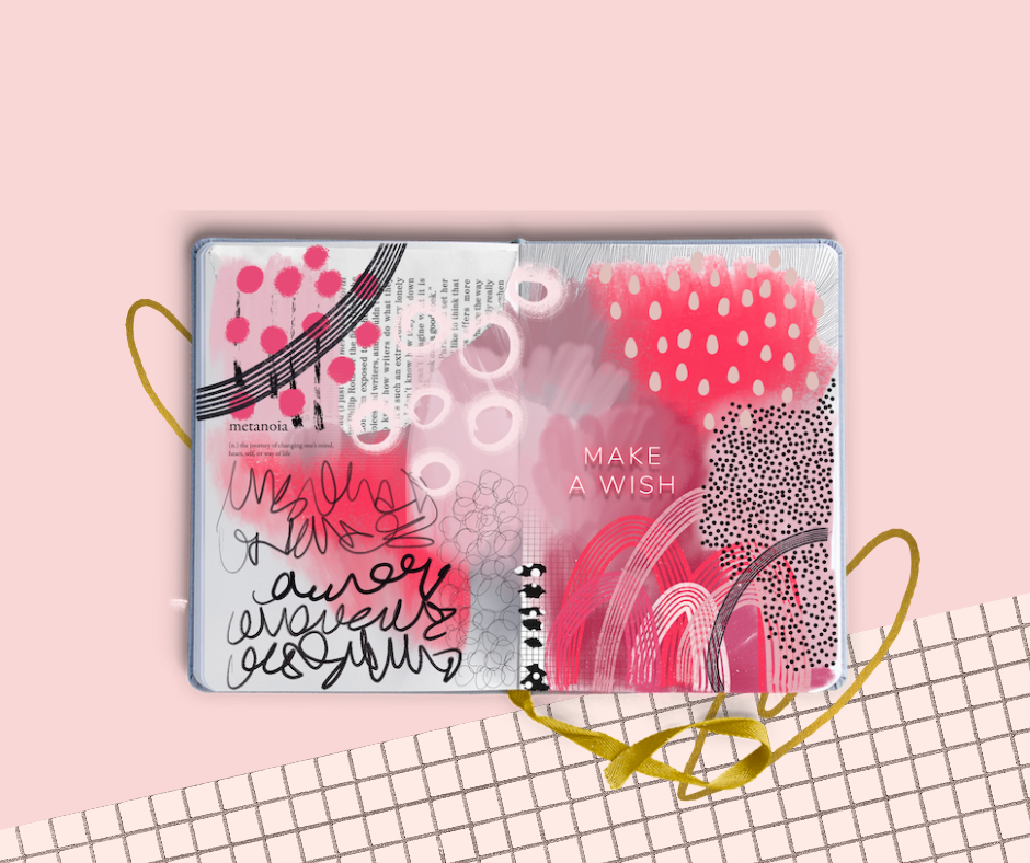 Digital Art Journal : Abstract & Pink vibes - My Creative Journal